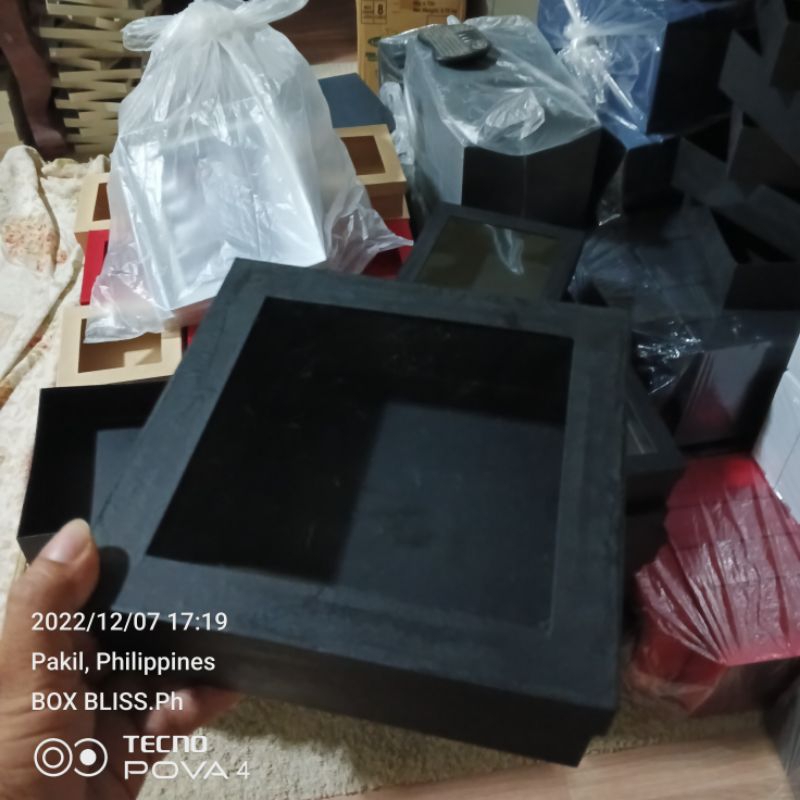 Grazing Box charcuterie window gitf costumize acetate top cover 10x10x3 ...