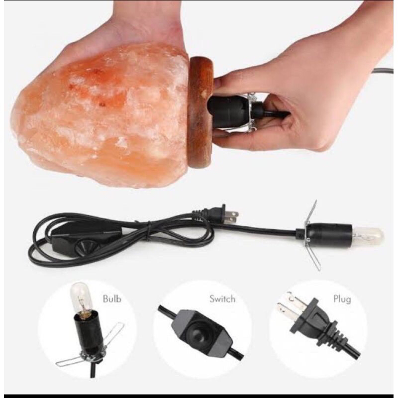 Himalayan Salt Lamp Cord Replacement(E14 with bulb) | Shopee Philippines