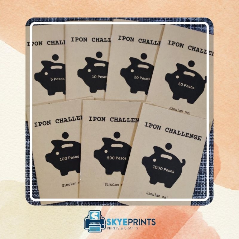 Ipon Challenge Mini Booklet | skyeprintsph | Shopee Philippines
