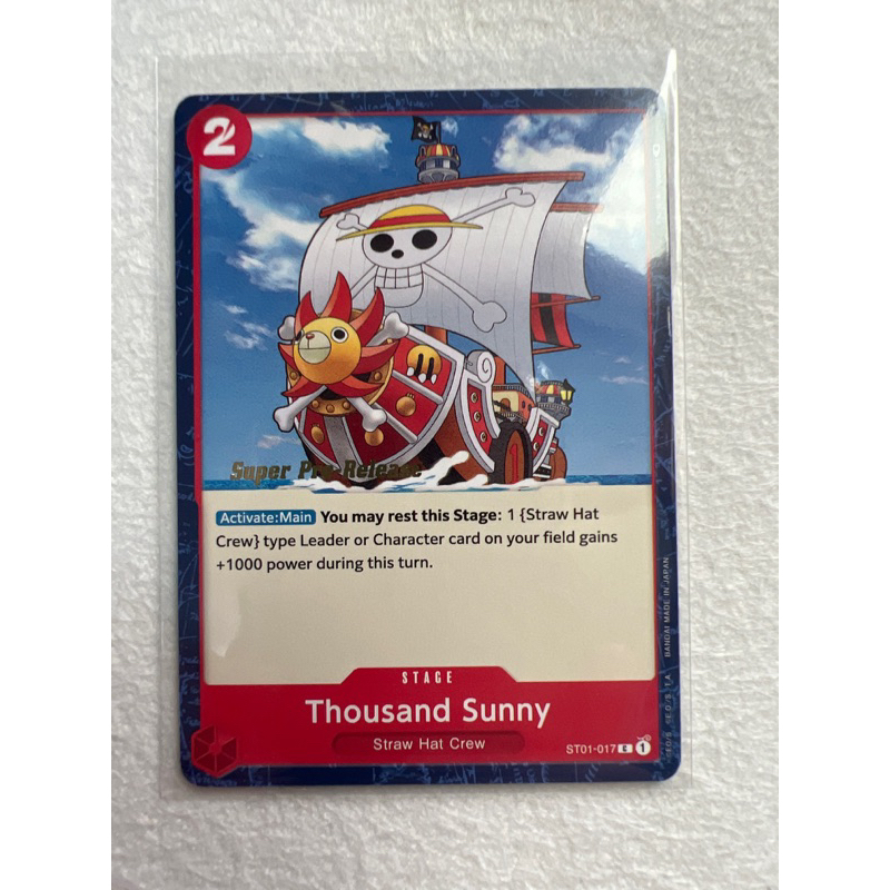 1st Edition Super Pre-Release ST-01 [EN] Nami Robin Franky Chopper ...