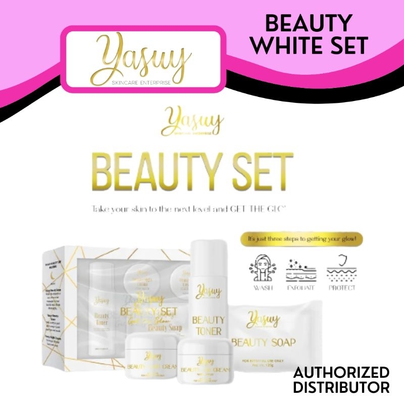 YASUY BEAUTY SET WHITE (GET THE GLOW) GLASS SKIN EFFECT | Shopee ...