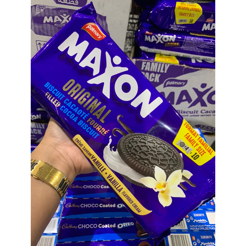 Palmary Maxon Biscuit Xl Filled With 35% Cocoa Cream 420g | Shopee ...