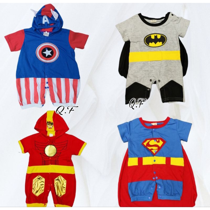 Superhero Baby Costume(Batman,Captain America,Ironman,Superman ...