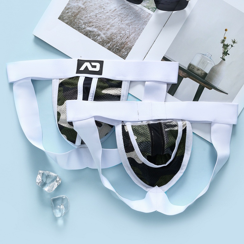 Addicted Men Mesh Camouflage Jockstrap Underwear Man Jock Strap Briefs ...