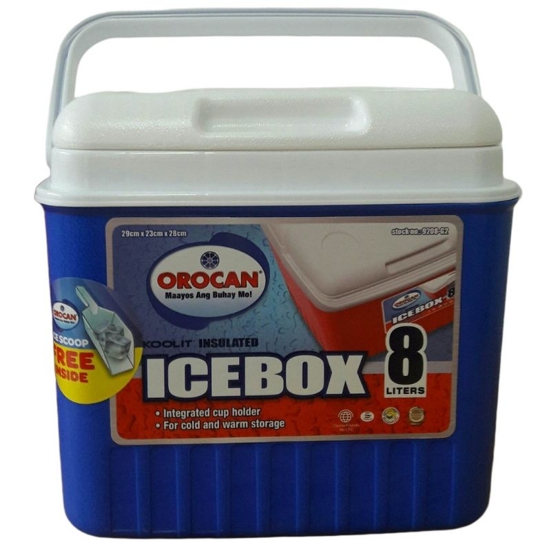 ICE BOX 8LITERS COOLER WITH FREE ICE SCOOPER OROCAN BRAND | Shopee ...