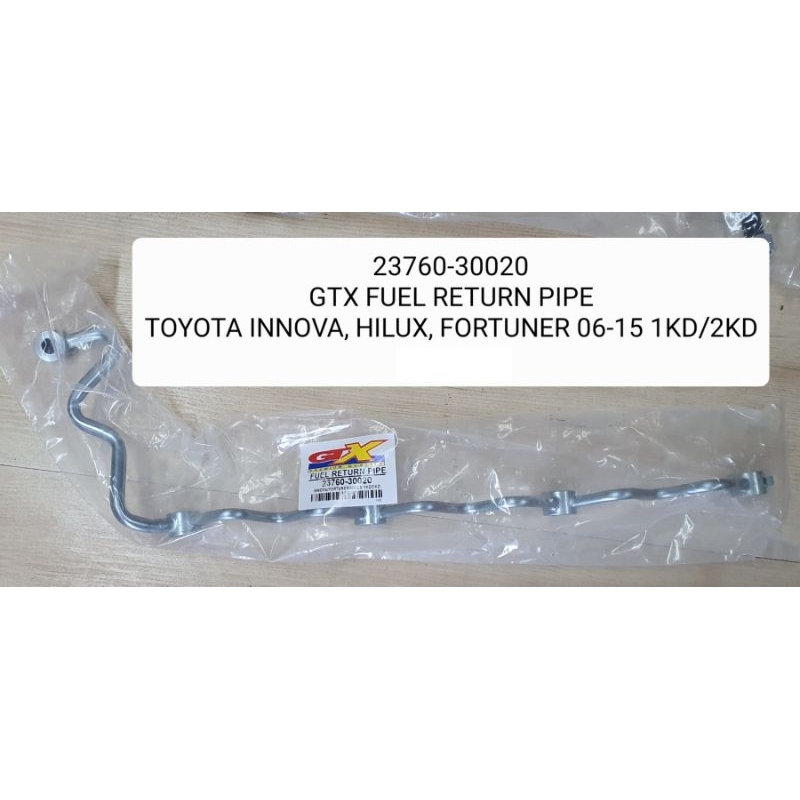 Fuel Return Pipe Toyota Innova, Hilux, Fortuner 2006-2015 1KD/2KD ...