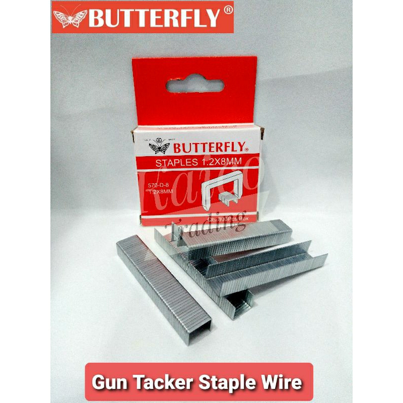 Butterfly Gun Tacker Staple Wire 8mm | Shopee Philippines
