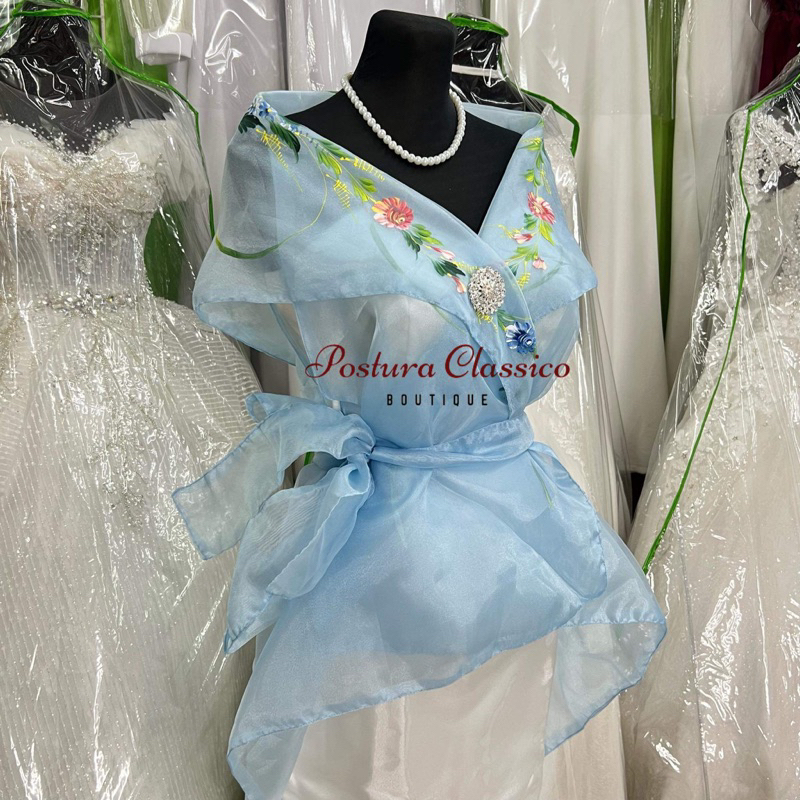 Filipiniana Modern Kimona Wrap Around Hand Painting ONLY | Shopee ...