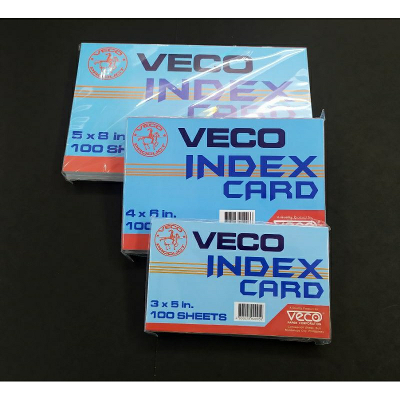 100 Sheets INDEX CARD 3Sizes Available 3x5, 4x6, 5x8 | Shopee Philippines
