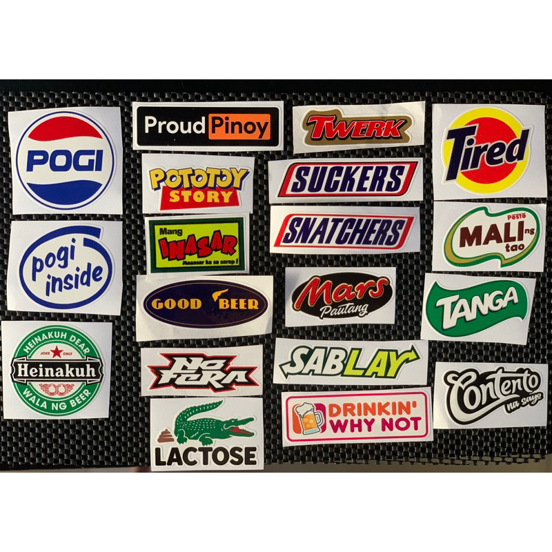 thai stickers 10+1 ( for same logo/design only)laminated waterproof ...