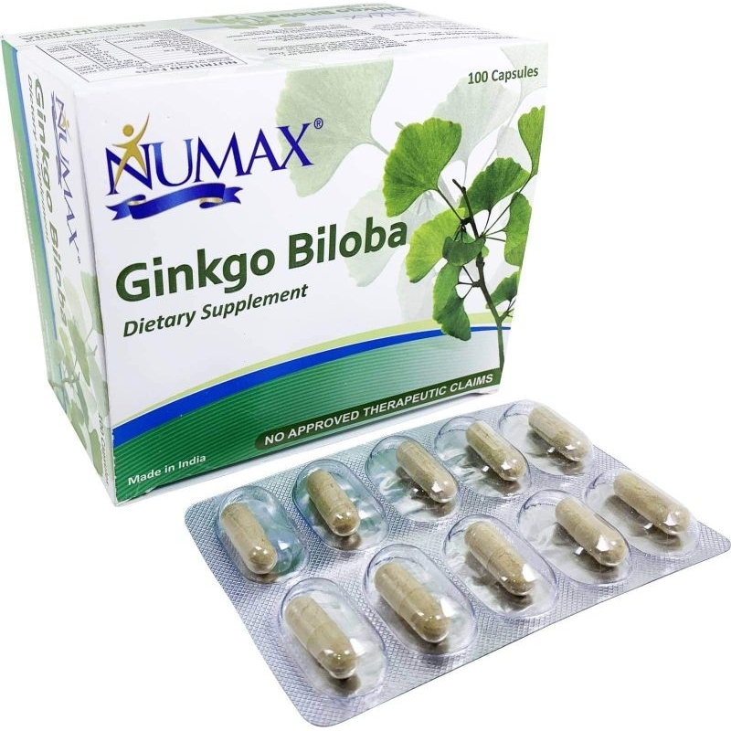Numax Gingko Biloba (100 Capsules/BOX) FOR BRAIN MEMORY ENHANCER ...