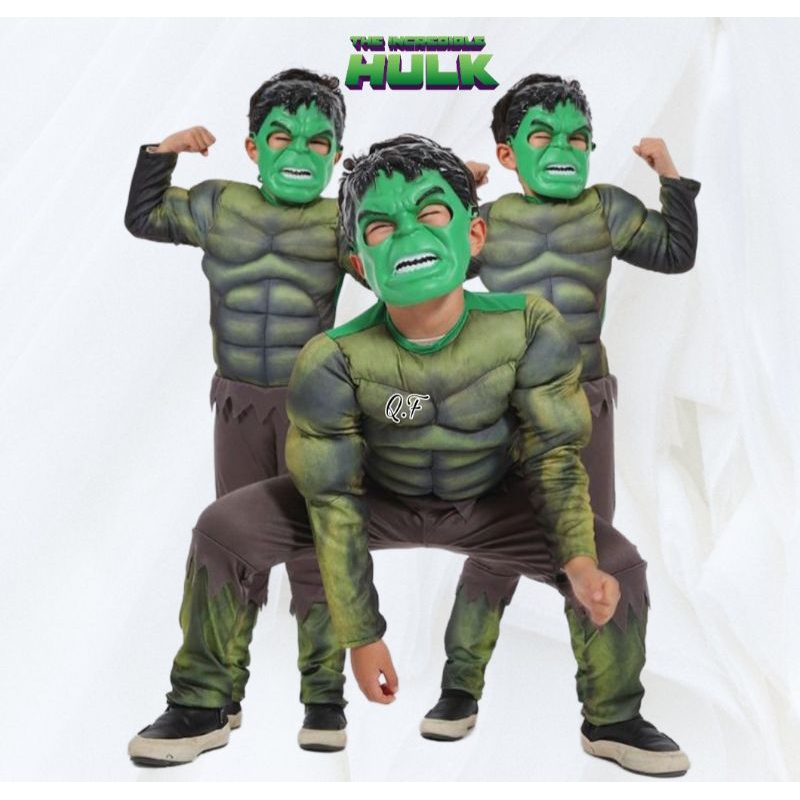 The Incredible Hulk Outfit with foam for kids Costume | Shopee Philippines