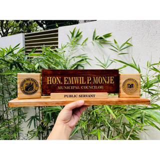 Customized Wood Table Sign/ Table Name Plate / Desk ID / Table ID ...