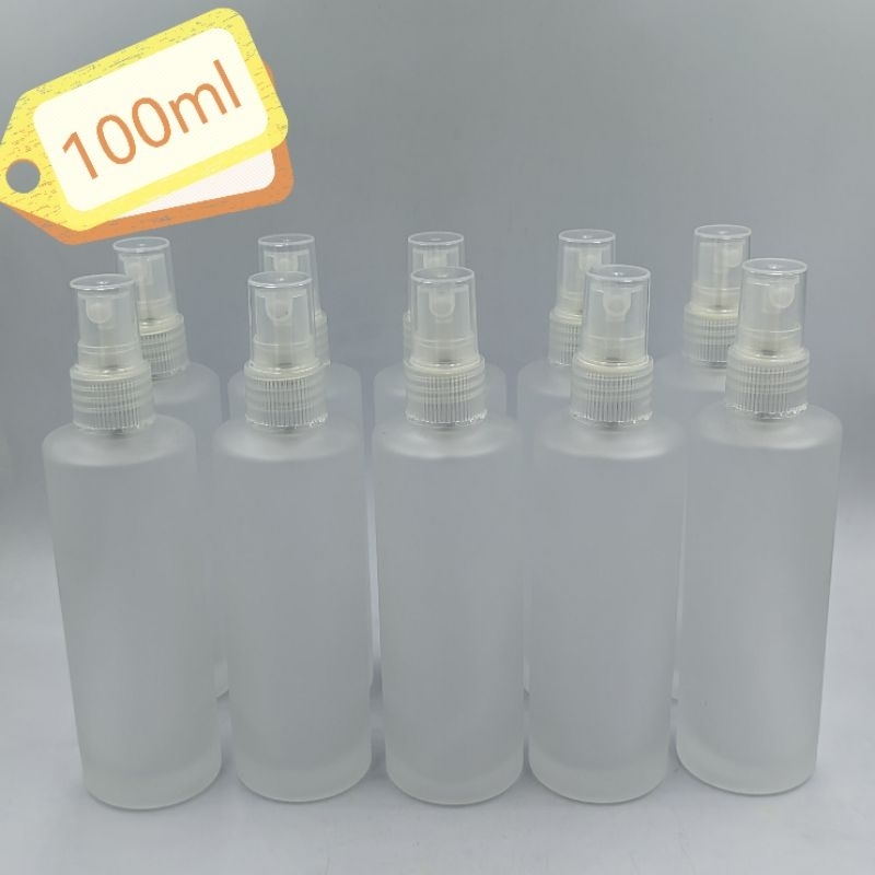 Spray frosted glass bottles 100ml/85ml/80ml/60ml/55ml/30ml (10 pcs. per pack) | Shopee Philippines