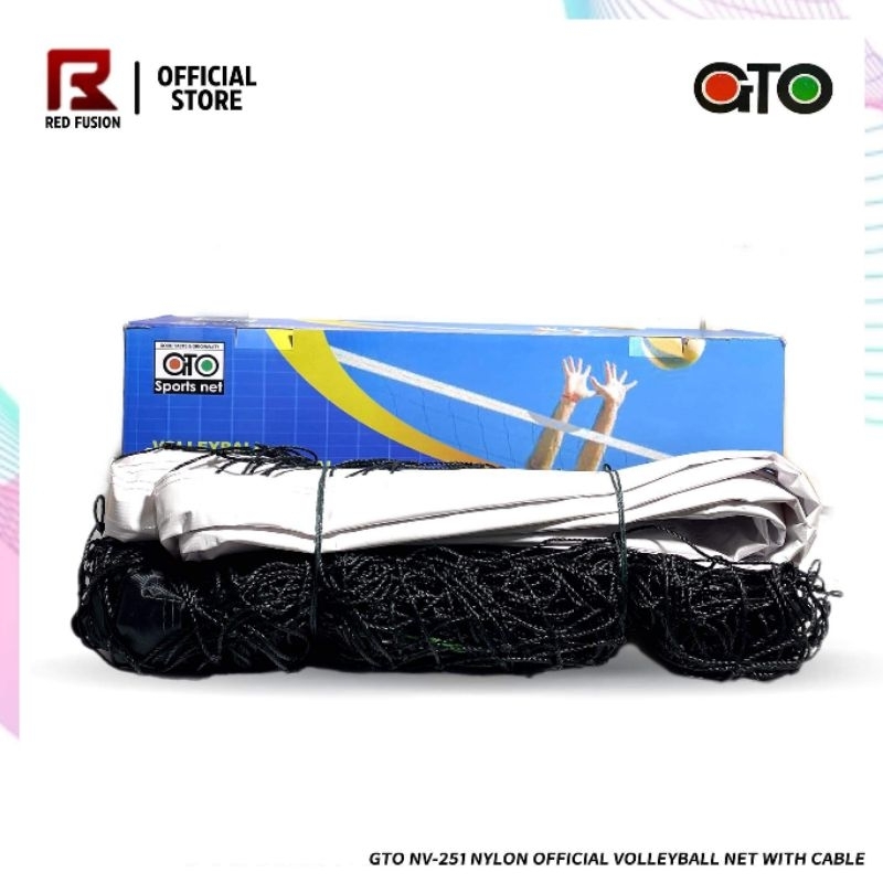 GTO NV-251 Nylon Official Volleyball Net With Cable | Shopee Philippines