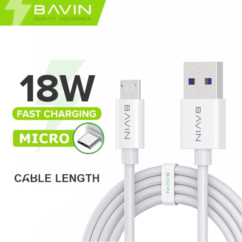 BAVIN CB008 Fast Charging & Data cable 1M for Micro/ios/type C | Shopee ...