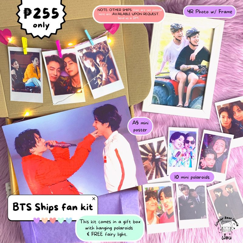 BTS SHIPS FAN KIT | TAEKOOK NAMJIN YOONMIN JIKOOK JIHOPE TAEJIN 2SEOK ...