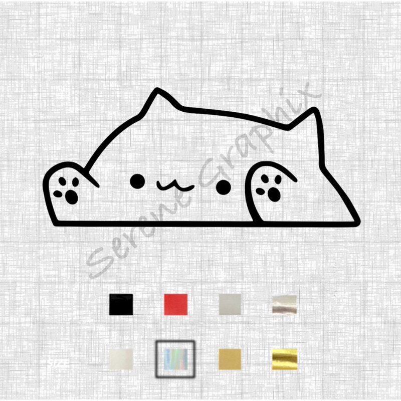 Bongo Cat Sticker - Waterproof Cut Out Sticker | Shopee Philippines