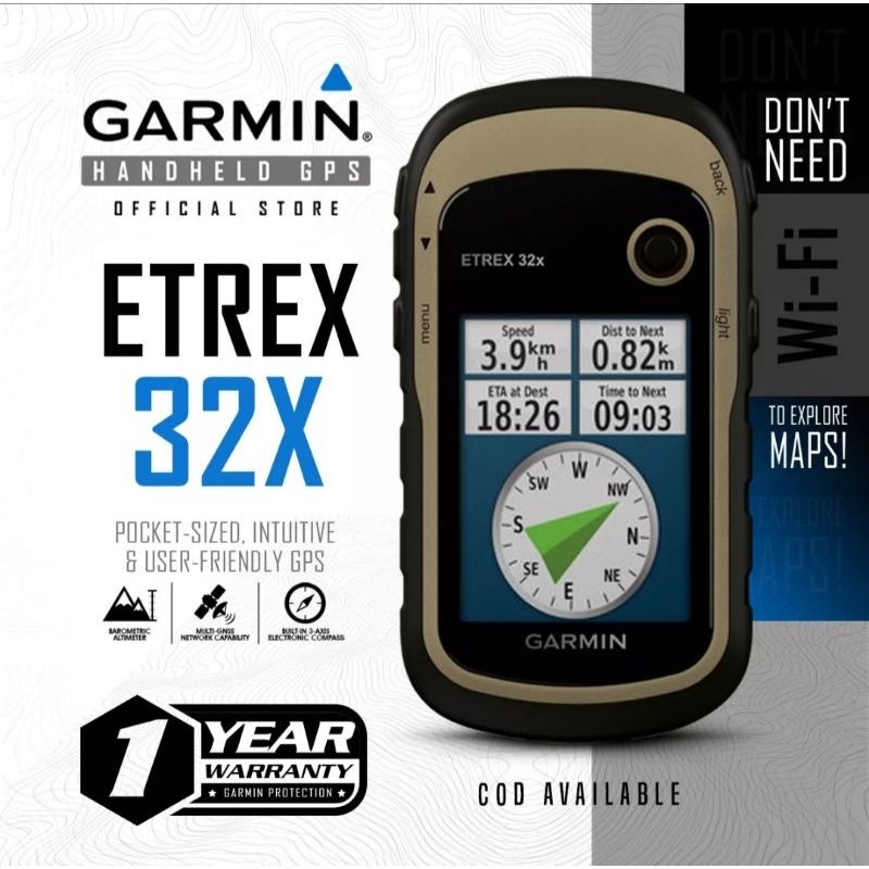 Garmin etrex 32x GPS Authentic | 1 Year Warranty | Authorized Gamin ...