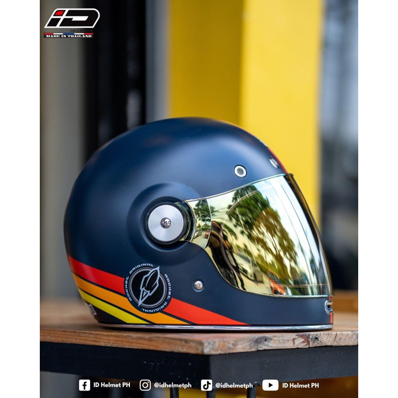 GILLE CLASSIC RETRO HELMET with LOTS OF FREEBIES | Shopee Philippines
