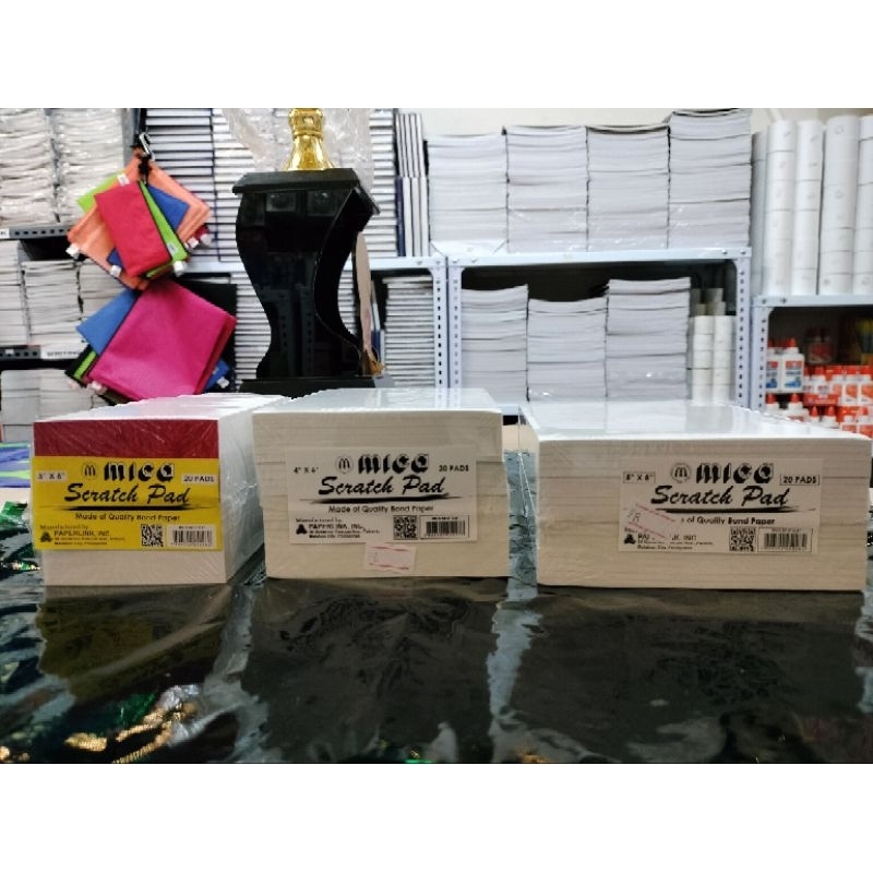 Mica Scratch Pad 20pads (3x5 4x6 5x8) | Shopee Philippines