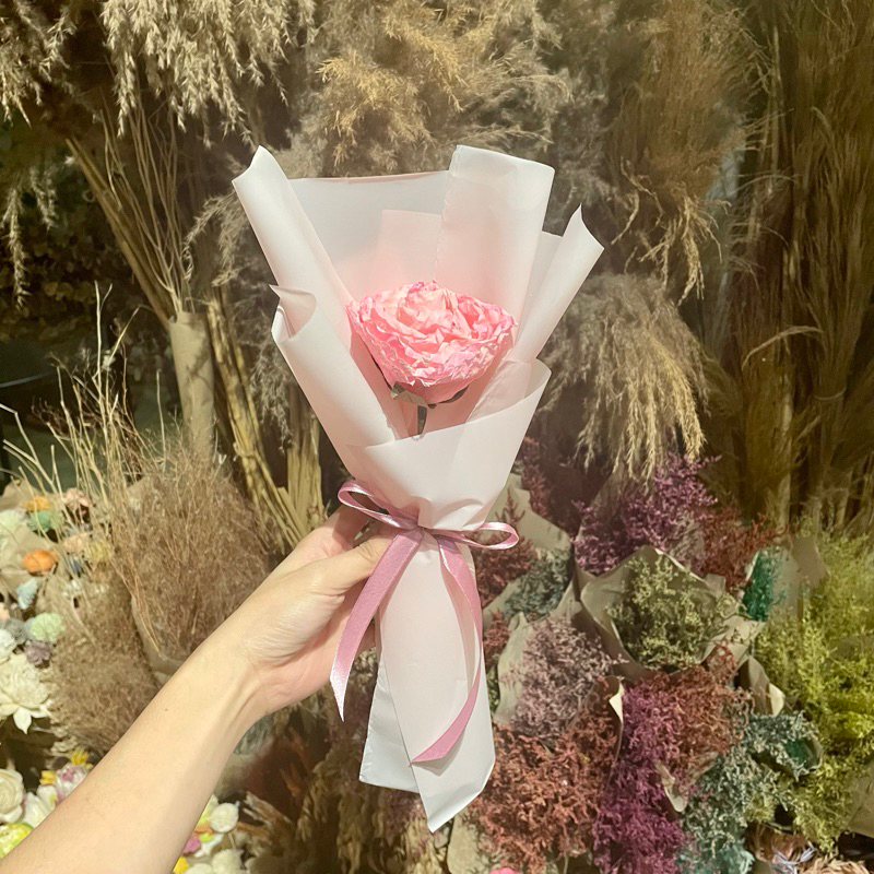 Single Fossilized Rose Wrapped | Shopee Philippines