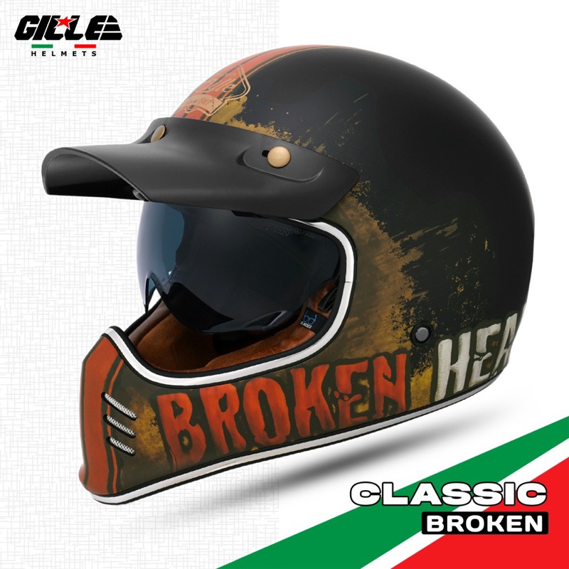 GILLE CLASSIC RETRO HELMET with LOTS OF FREEBIES | Shopee Philippines