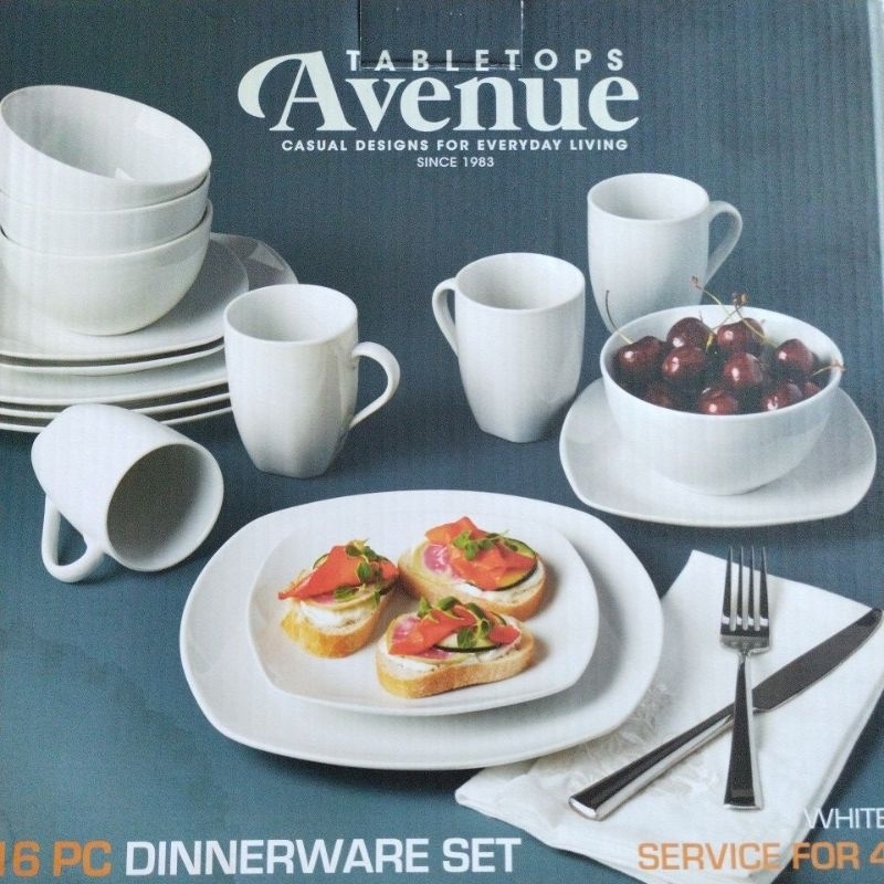 fine porcelain 16 PC dinner set | Shopee Philippines