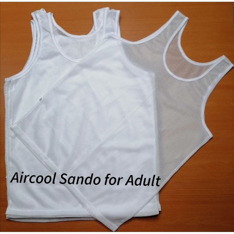 AIRCOOL SANDO FOR ADULT/MEN, BUTAS BUTAS SANDO WHITE AND COLORED(DIRECT ...