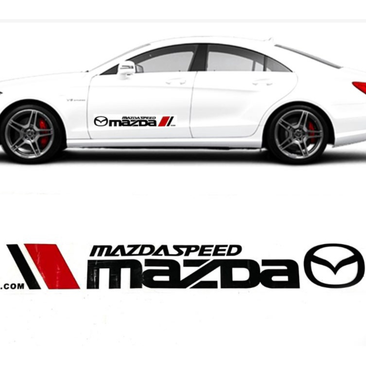 New Arrival MAZDA Car logo Styling Door Side Sticker Long Letters Body ...