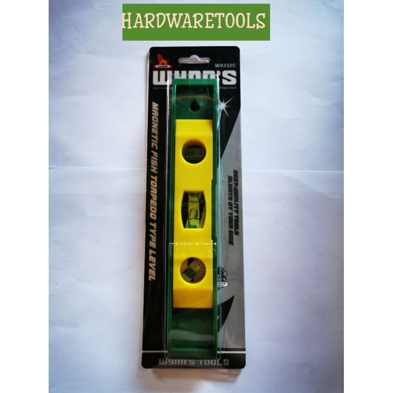 Wynns Magnetic Fish Torpedo Type Level 9 inch / Plastic Level Bar ...