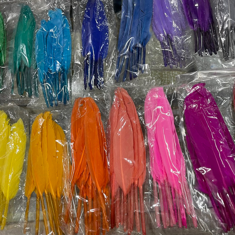 Short Colored Feathers (Per10pcs) | Shopee Philippines