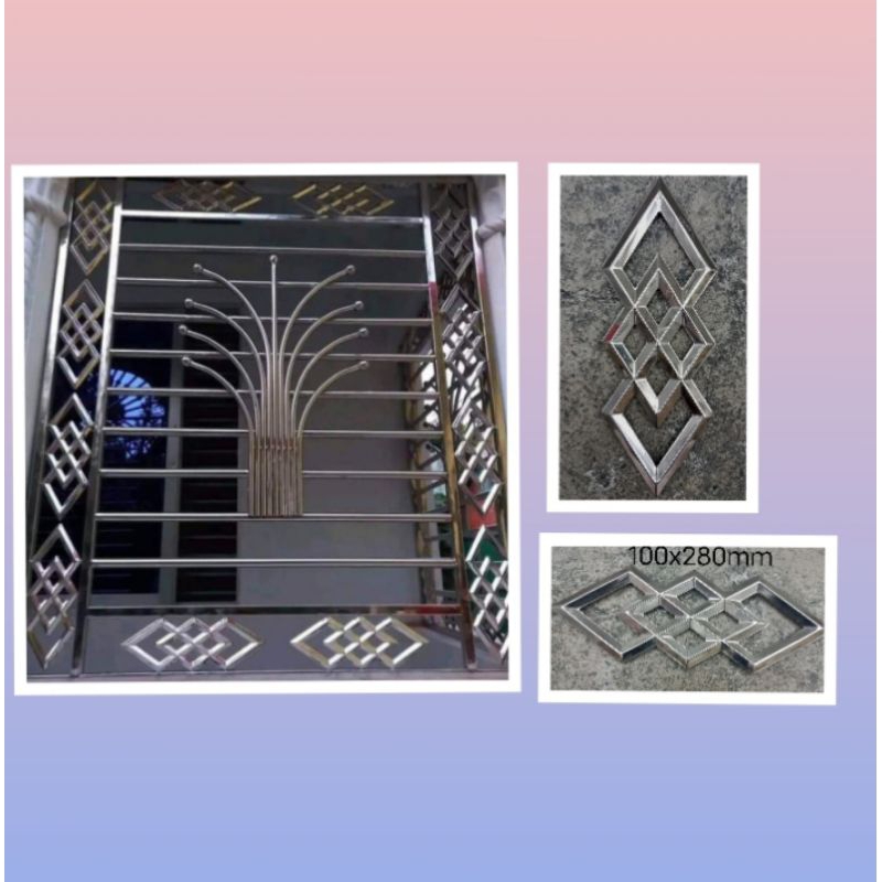 Stainless Diamond Design for Gates,Terrace & Railings 304 | Shopee ...