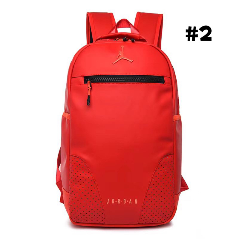 COD Air Jordan backpack AJ leather backpack (travel bag school backpack ...