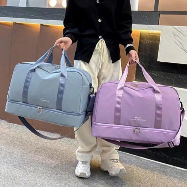 AW Women's Outing Wet and Dry Separation Sports Tote Bag Short Distance ...