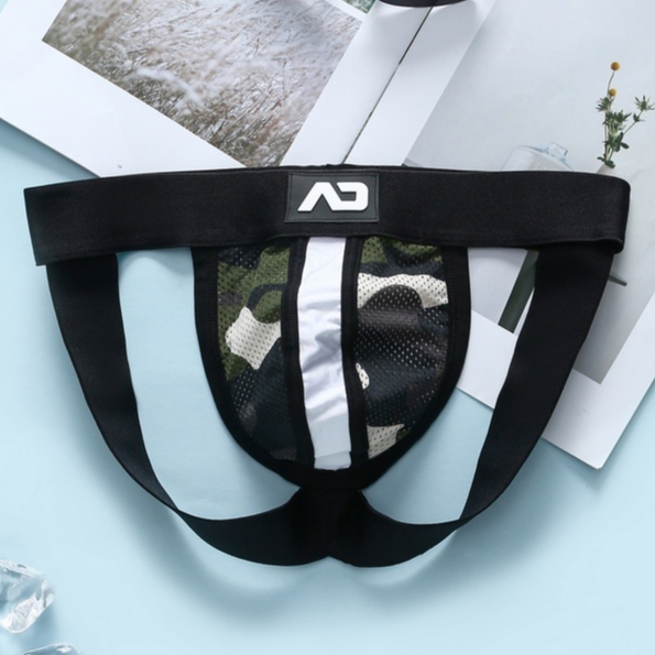 Addicted Man Mesh Camo Jockstrap Underwear Men Jock Strap Briefs ...