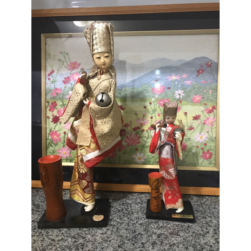 Japanese doll surplus 14inch tall and 8inch smallest 2 pcs per set ...