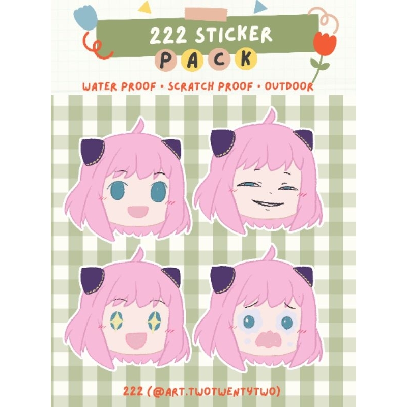 Anya Sticker Pack by 222 | Shopee Philippines