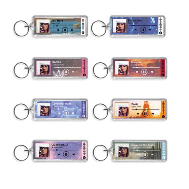 FANMADE Taylor Swift Spotify Acrylic Keychains | Shopee Philippines
