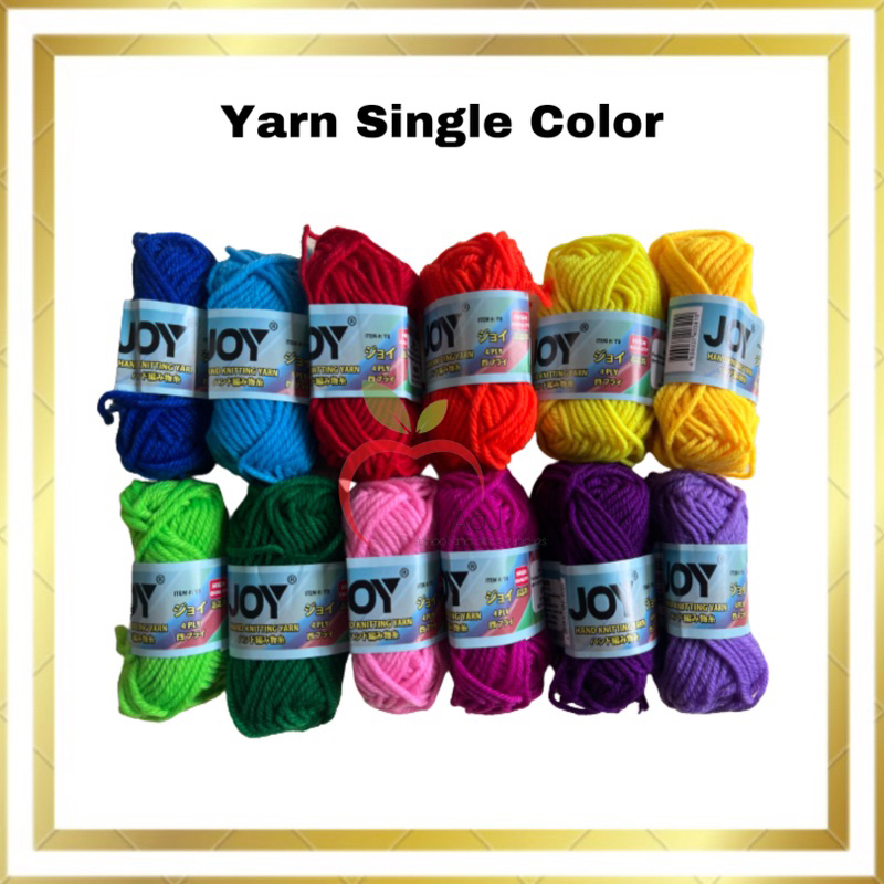Joy Hand Knitting Yarn Big Roll 4ply (sold per roll) | Shopee Philippines