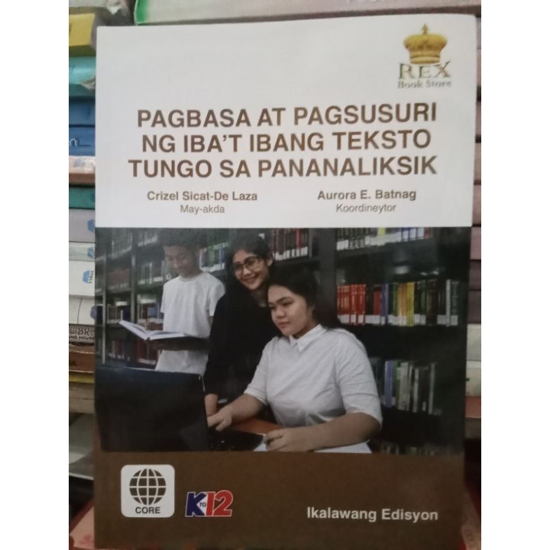 pagbasa at pagsusuri ng ibat.ibang teksto tungo sa pananliksik | Shopee ...