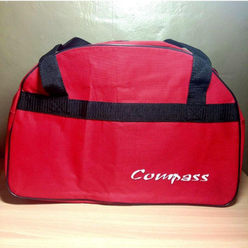 ORIGINAL COMPASS UNISEX RED DUFFEL/TRAVEL BAG (SALE) | Shopee Philippines