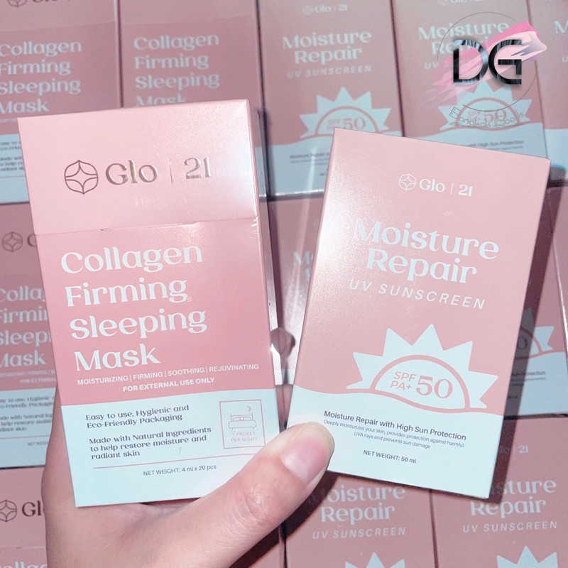 (Set of 2) Glo21 BUNDLE Firming Collagen Mask / Moisture Repair ...