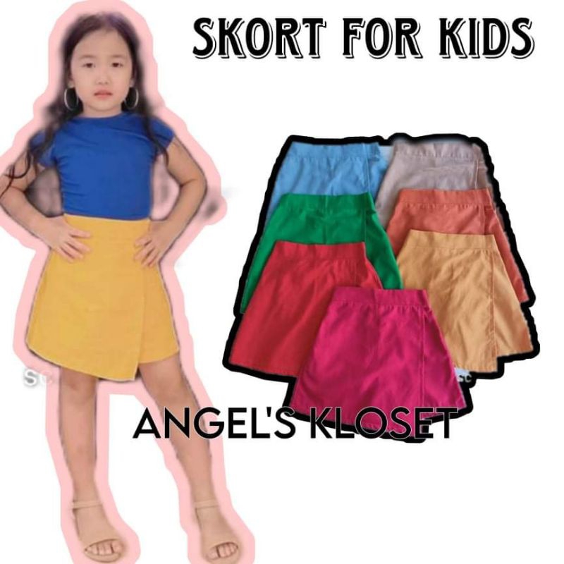 ANGEL'S KLOSET(ONHAND) TRENDING KIDS SKORT PALDA SHORT WITH 3SIZE ...