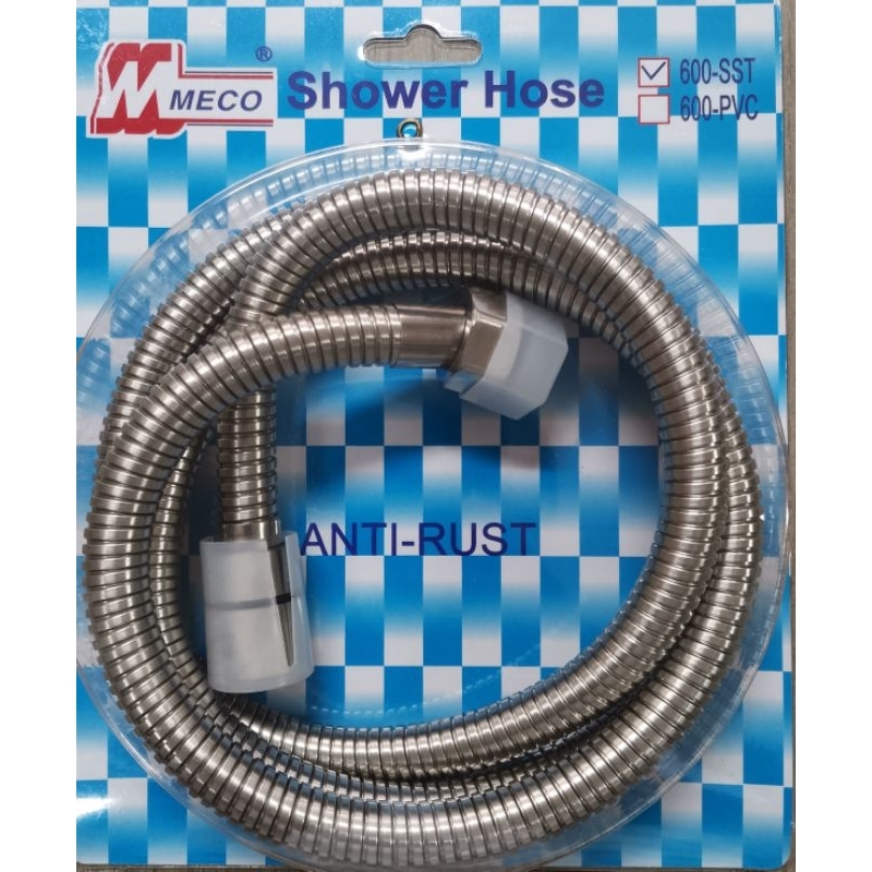 Meco Telephone Shower Hose Stainless steel 1.5 meter length | Shopee ...