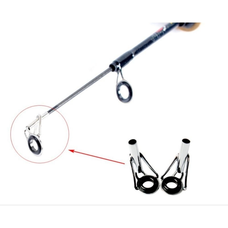 Fishing - Ceramic Top Ring Guide for Fishing Rod / Ring Guide Repair ...