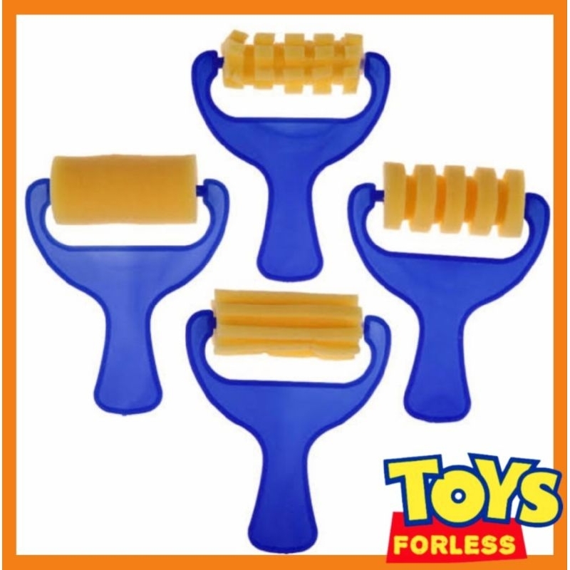 1pc. Sponge Roller with Pattern Montessori Sensory Paint Roller ...