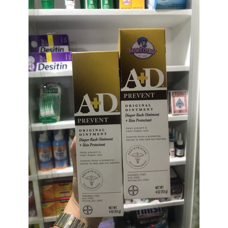 A+D Prevent Original Ointment for Diaper Rash + Skin Protectant (4oz ...
