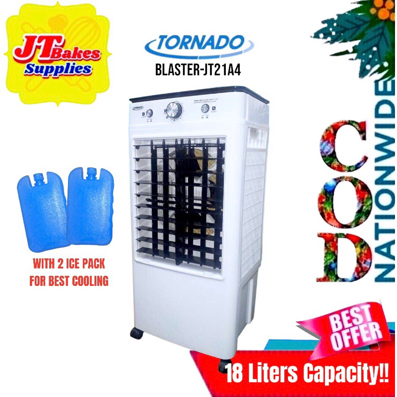 Tornado Blaster JT-21A4 18 Liters Air Cooler with 2 Ice Pack | Shopee ...