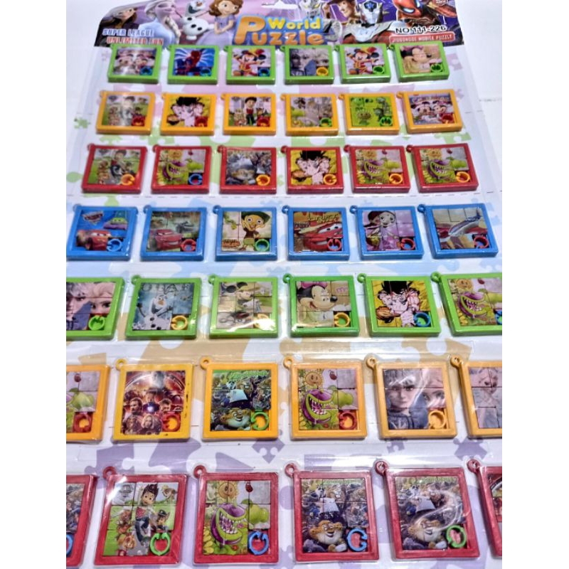 (WHOLESALE) SLIDING PUZZLE SMALL CHARACTER 42PCS | Shopee Philippines